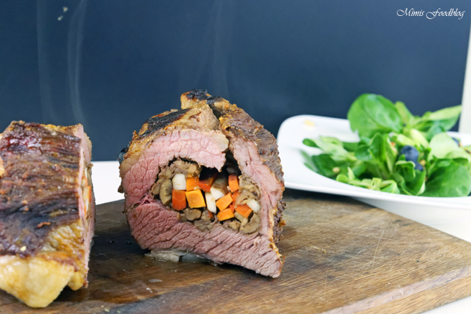 {Anzeige} Mit Maronen und bunten Möhren gefüllte Rinderbrust ~ Kreative ...